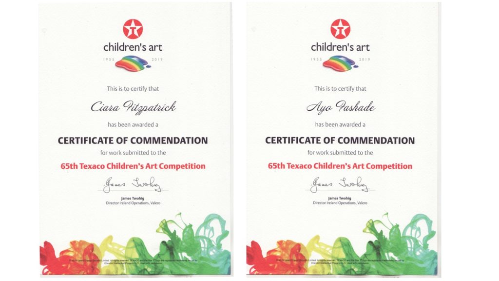 Texaco Art Competition - Glanmire Community College