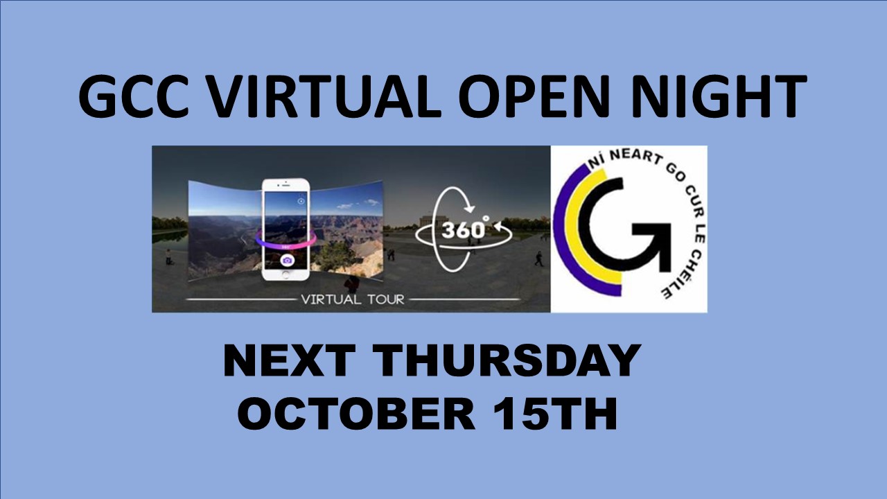 GCC Virtual Open Night - Glanmire Community College
